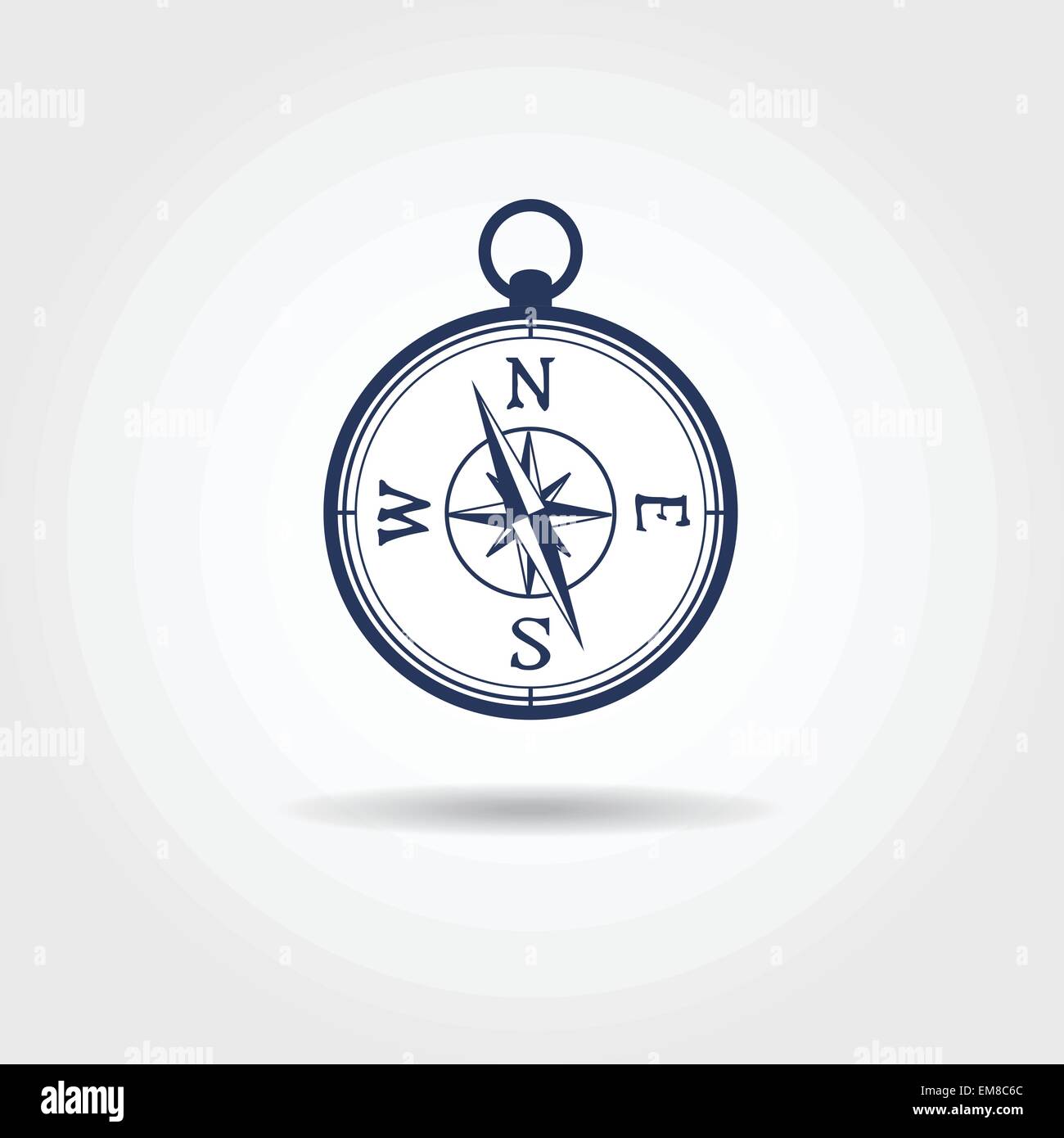 Glossy Compass. Vector Illustration Stock Vector Image & Art - Alamy
