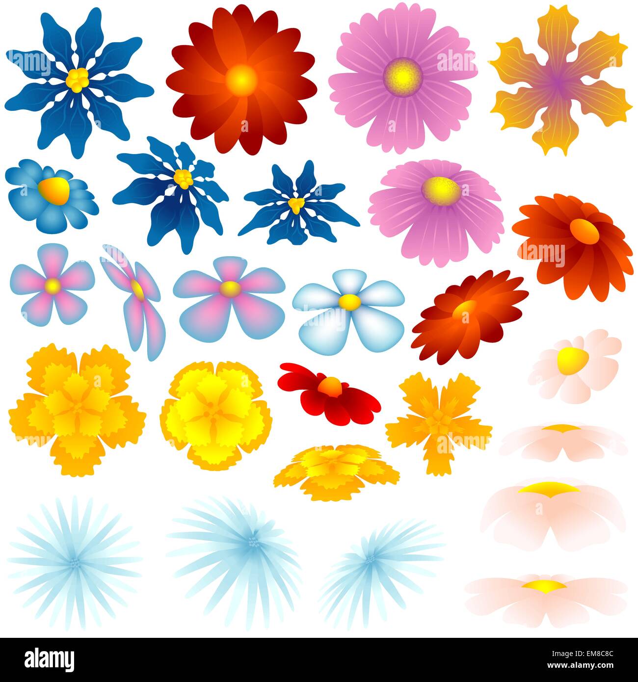 Spring flowers macro Stock Vector Images - Alamy