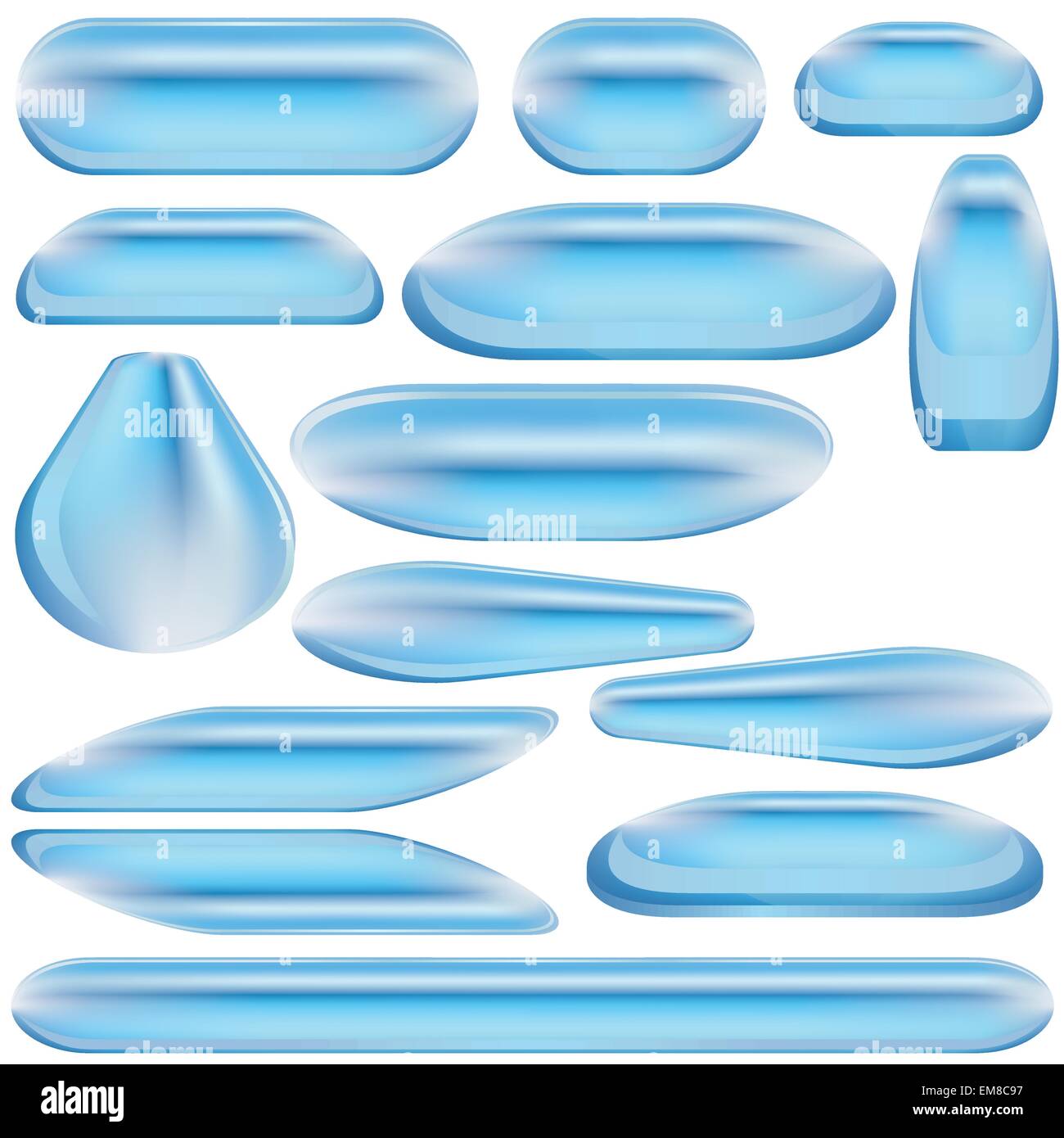 Light Blue Buttons Stock Vector Image & Art - Alamy