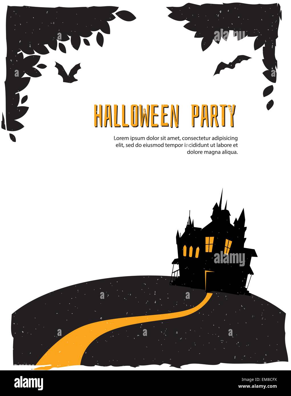 Happy halloween design cemetery Stock Vector Images - Alamy