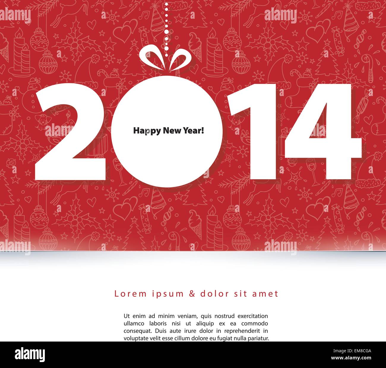 2014 new year Stock Vector Images - Alamy