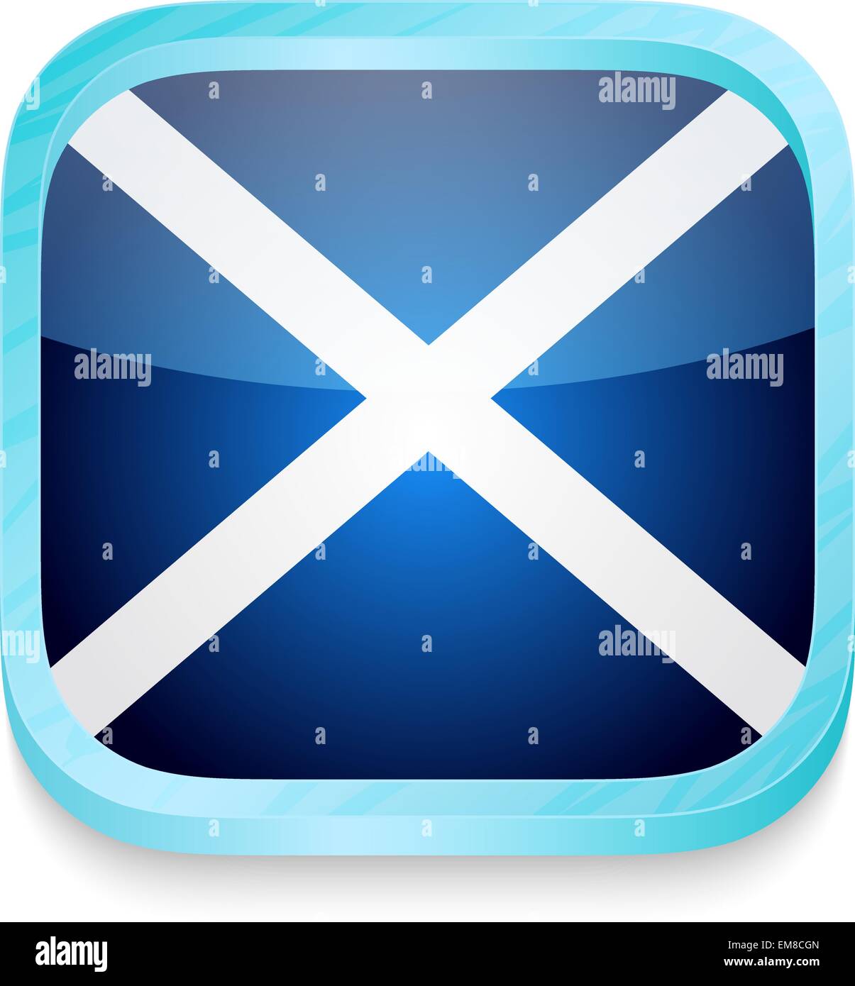Smart phone button with Scotland flag Stock Vector Image & Art - Alamy
