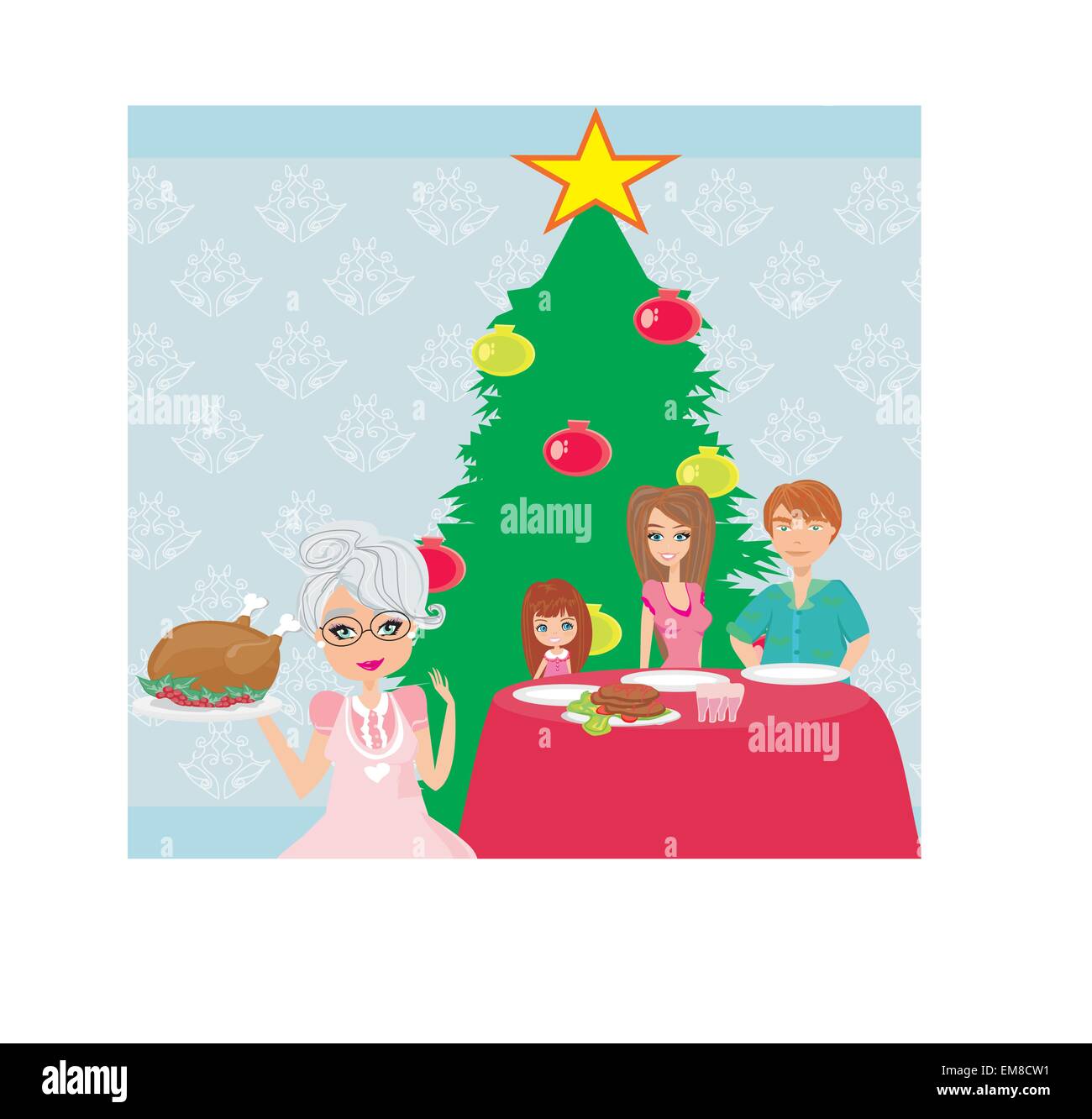 Turkey family holiday Cut Out Stock Images & Pictures - Alamy