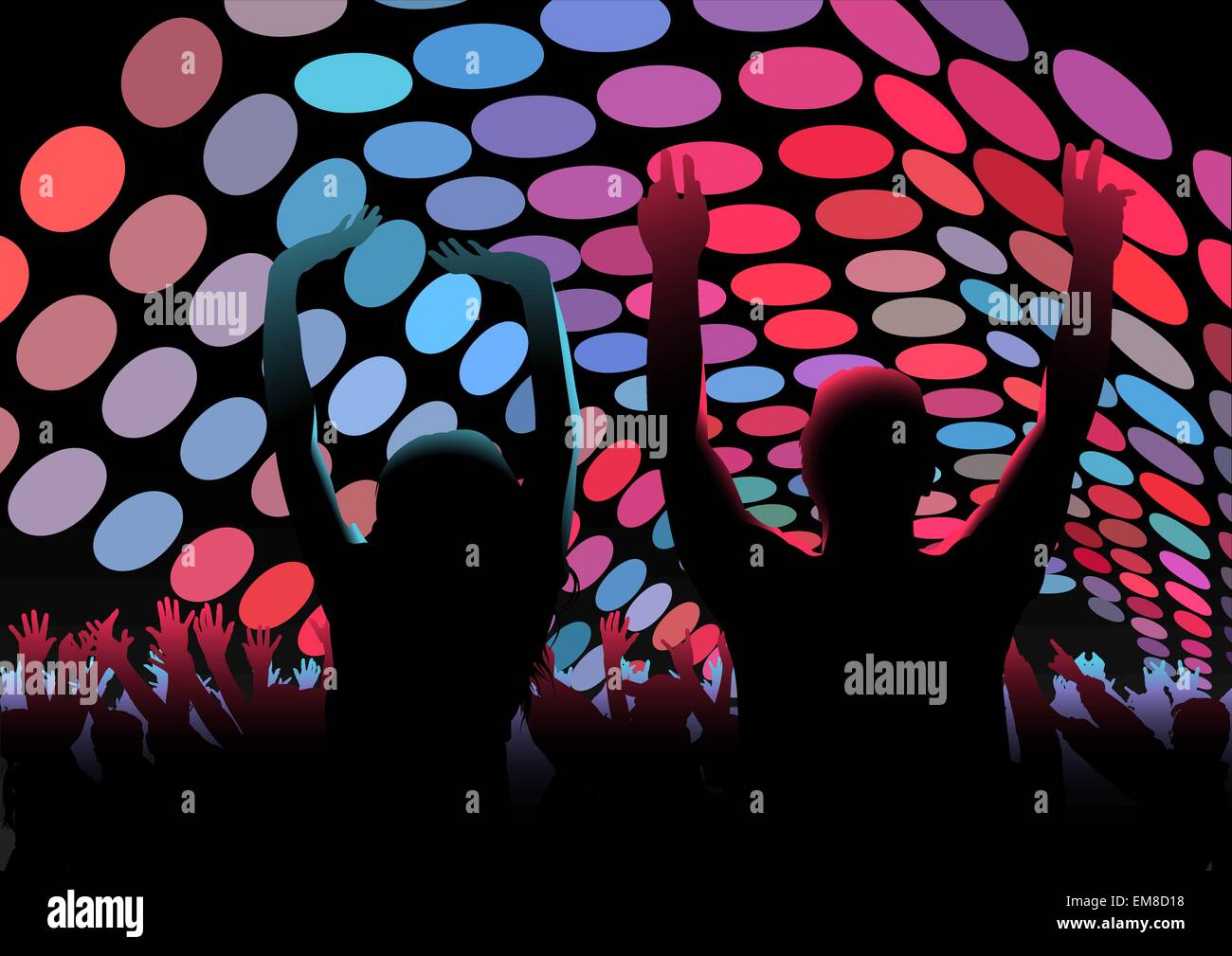 Crowd party background Stock Vector Images - Alamy