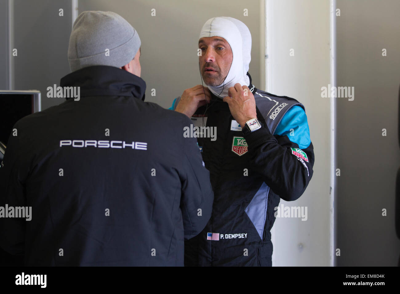 Patrick Dempsey, American actor and amateur racing driver with Porsche ...