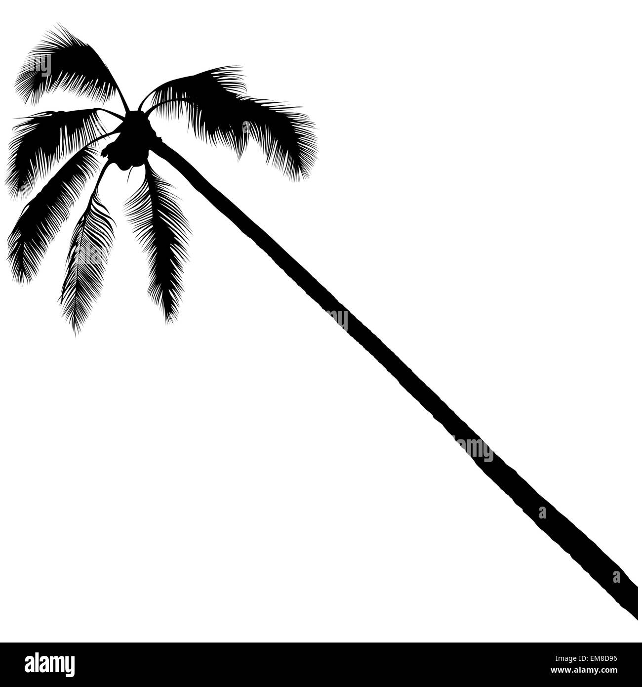 Palm Tree Silhouette Stock Vector Image & Art - Alamy