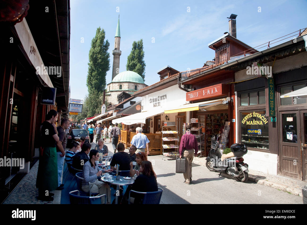 Shops In The Ottoman Bazaar District Of Bascarsija, Sarajevo, Bosnia ...