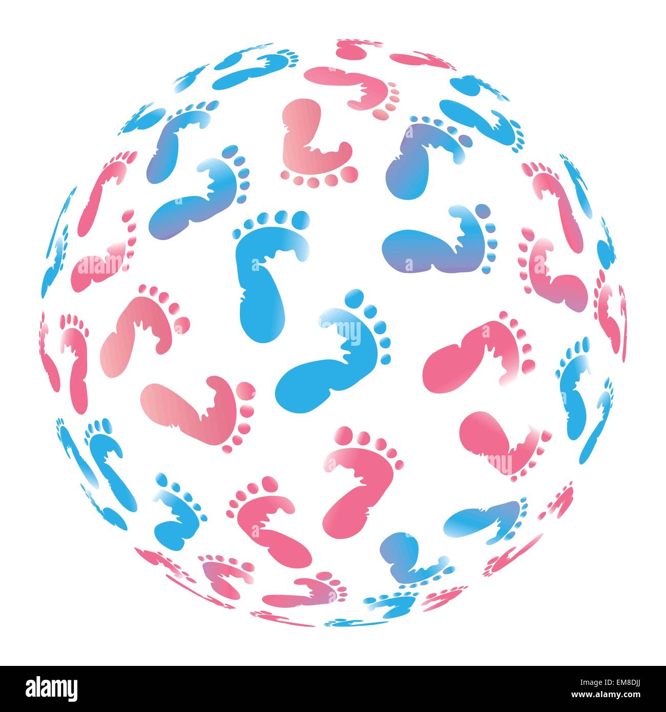 Baby footprint hi-res stock photography and images - Alamy