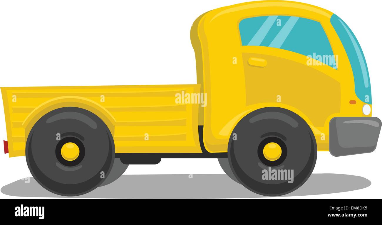 Vector illustration cartoon truck hi-res stock photography and images ...