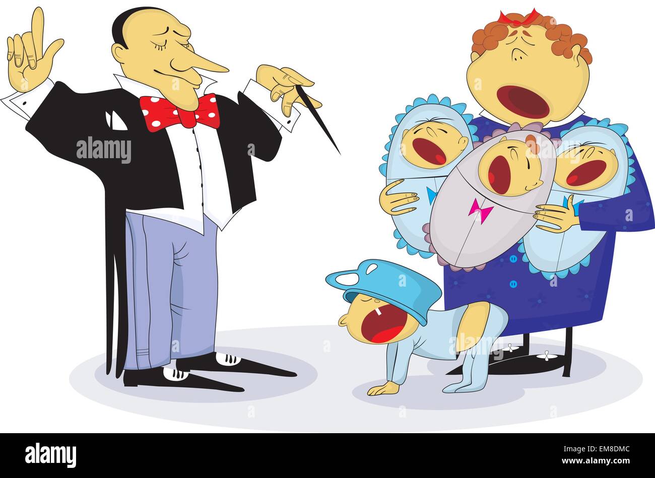 Family at concert Stock Vector Images - Alamy