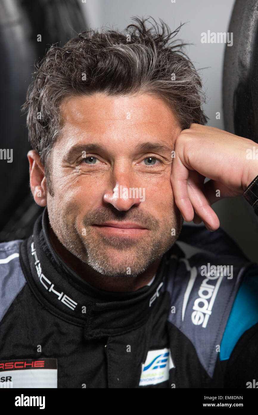 Patrick Dempsey, American actor and amateur racing driver with Porsche ...