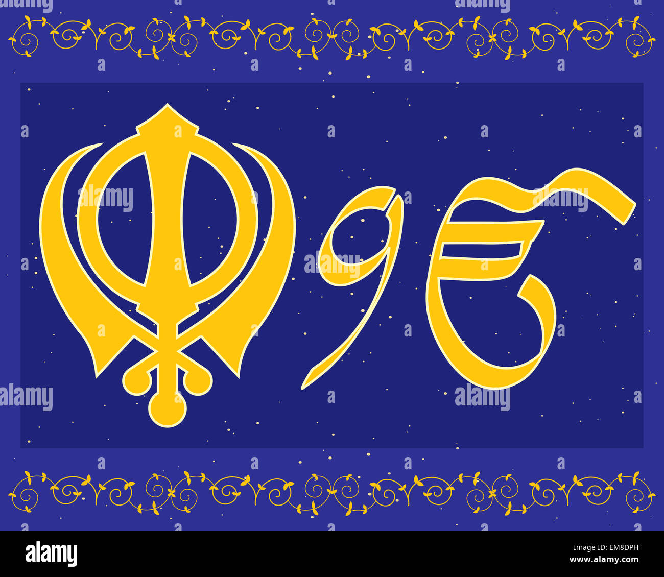 Emblem of sikhism High Resolution Stock Photography and Images - Alamy