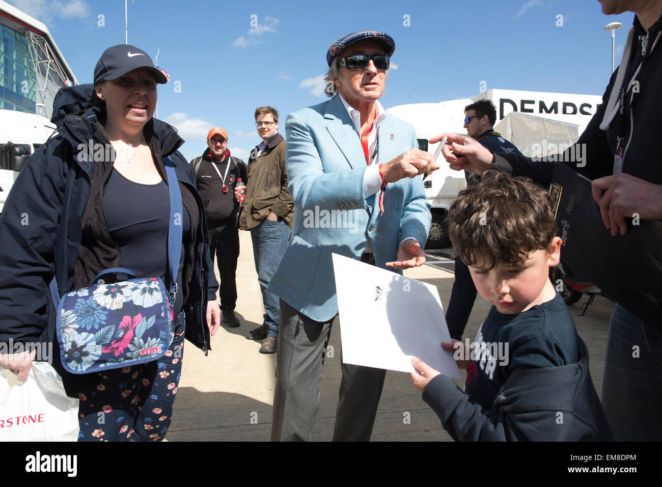 Sir Jackie Stewart, legendary former Formula One racing driver, signing ...