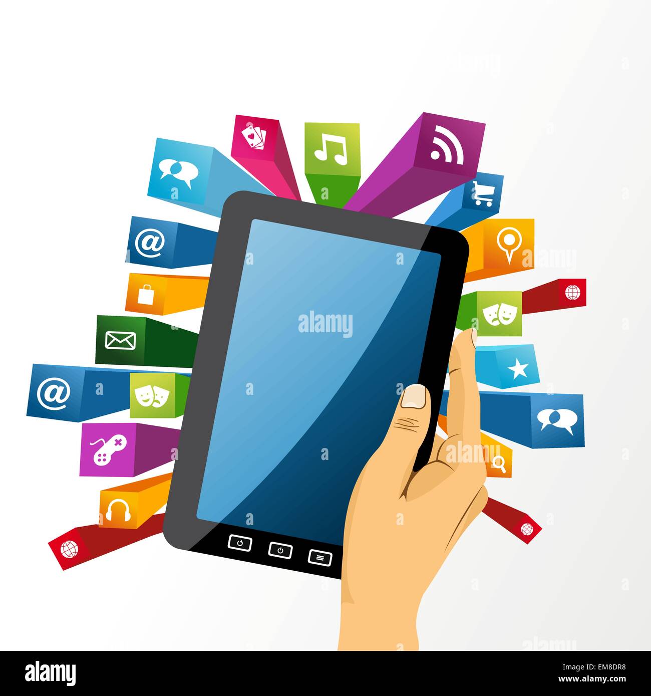 Tablet splash Stock Vector Images - Alamy