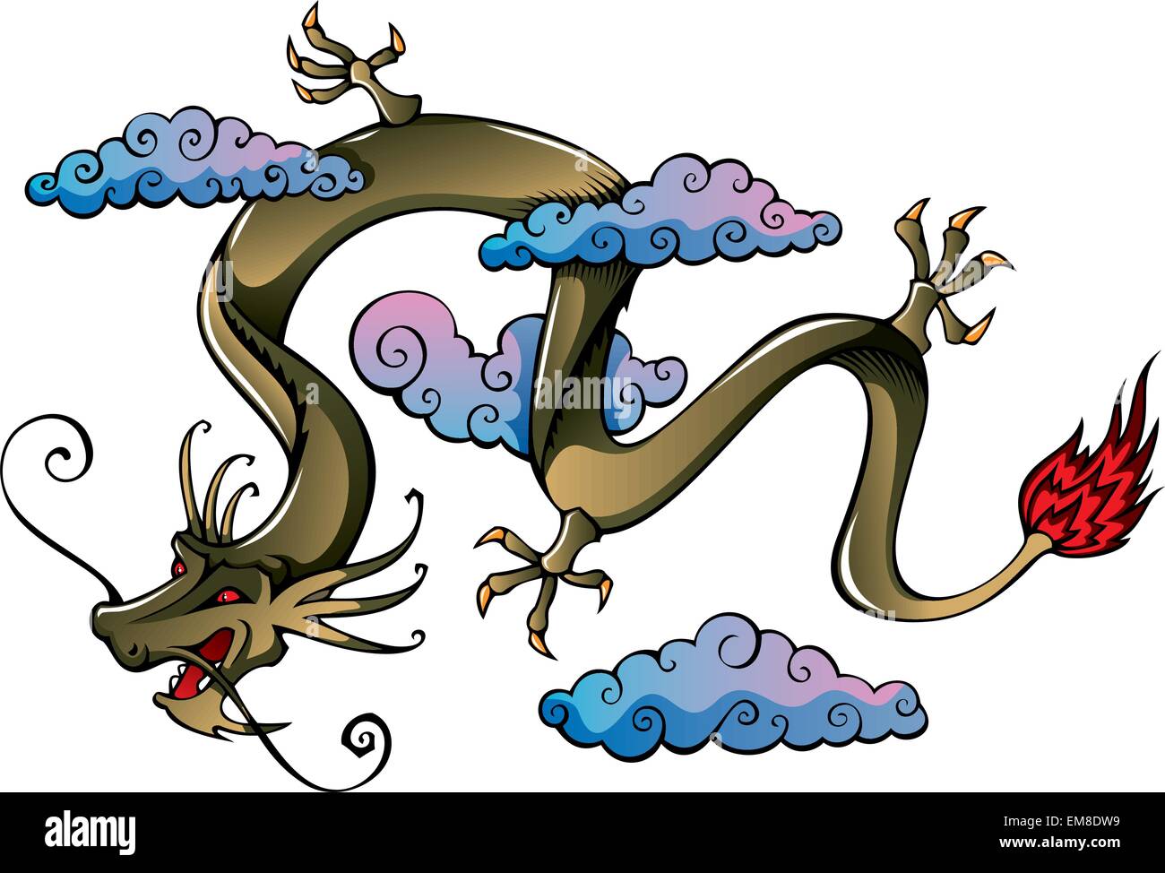 Chinese dragon tail hi-res stock photography and images - Alamy