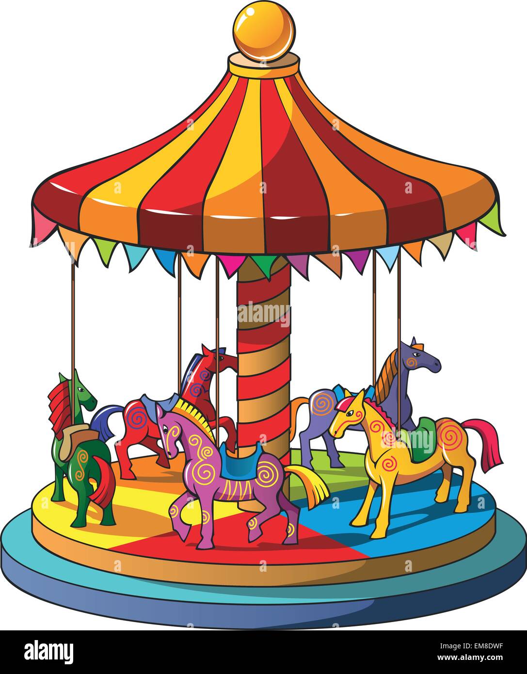 Carousel Stock Vector Images - Alamy