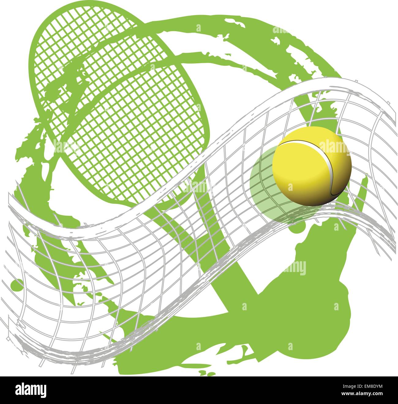 Tennis player woman abstract illustration hi-res stock photography and ...
