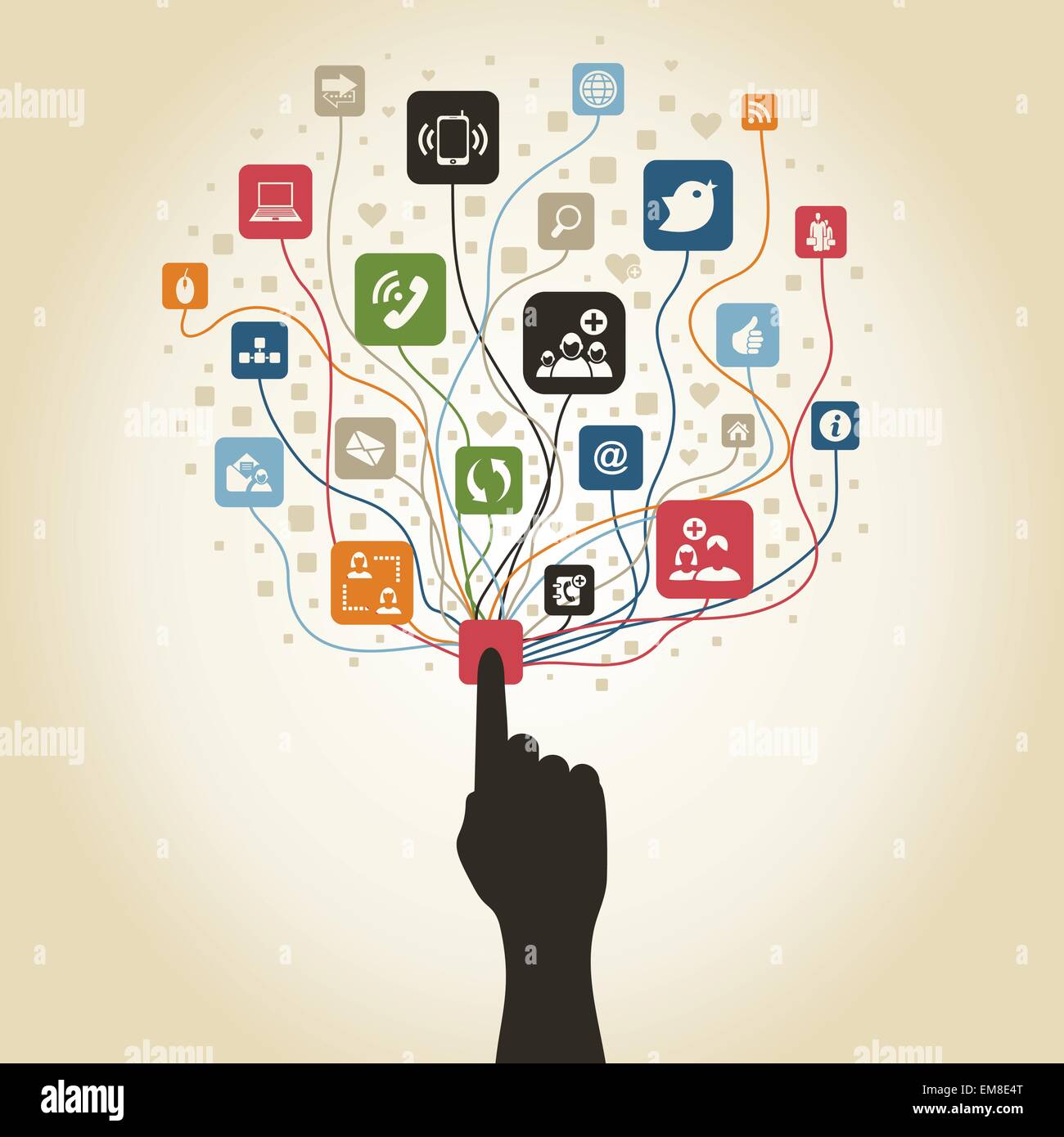 Camera on hand Stock Vector Images - Alamy