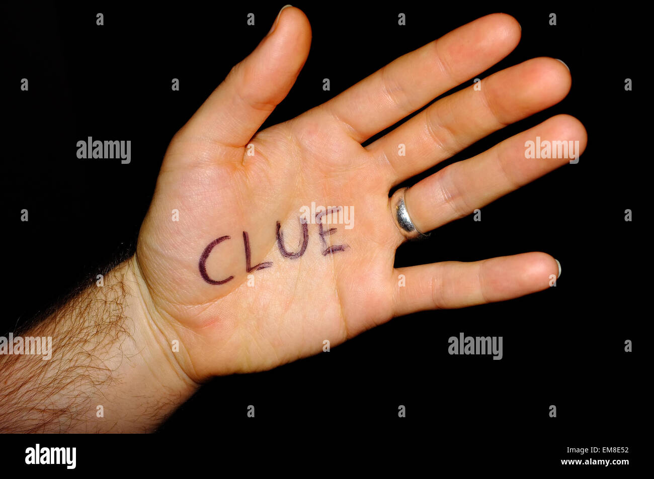Writing On Palm Hand High Resolution Stock Photography and Images - Alamy