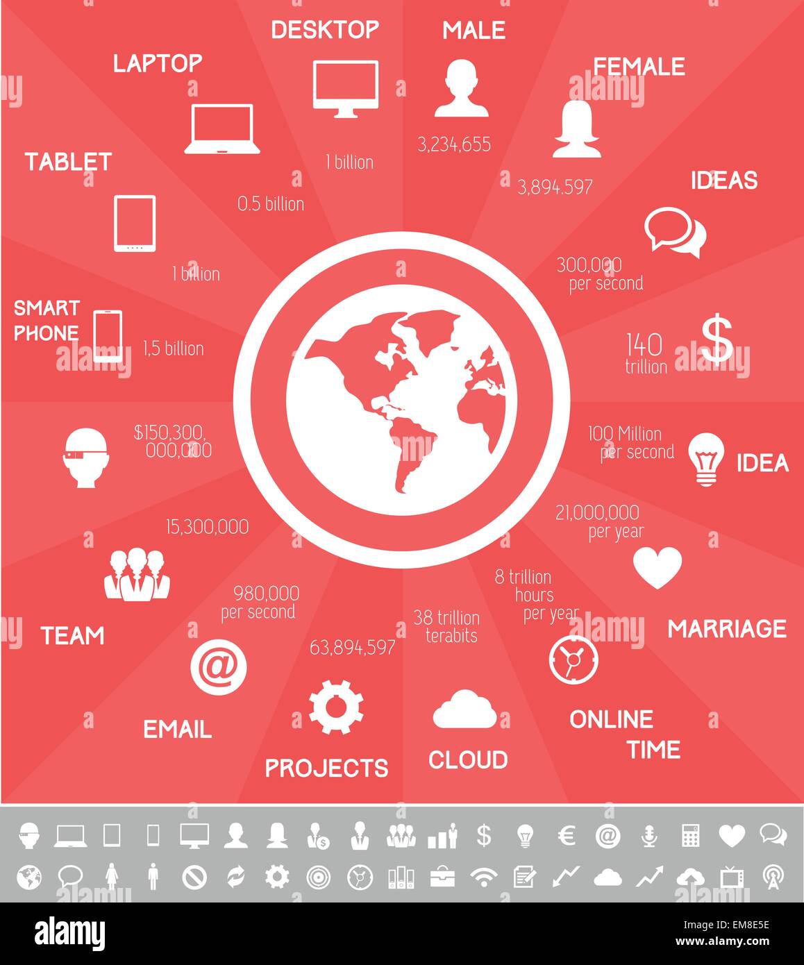 IT Industry Infographic Elements Stock Vector Image & Art - Alamy