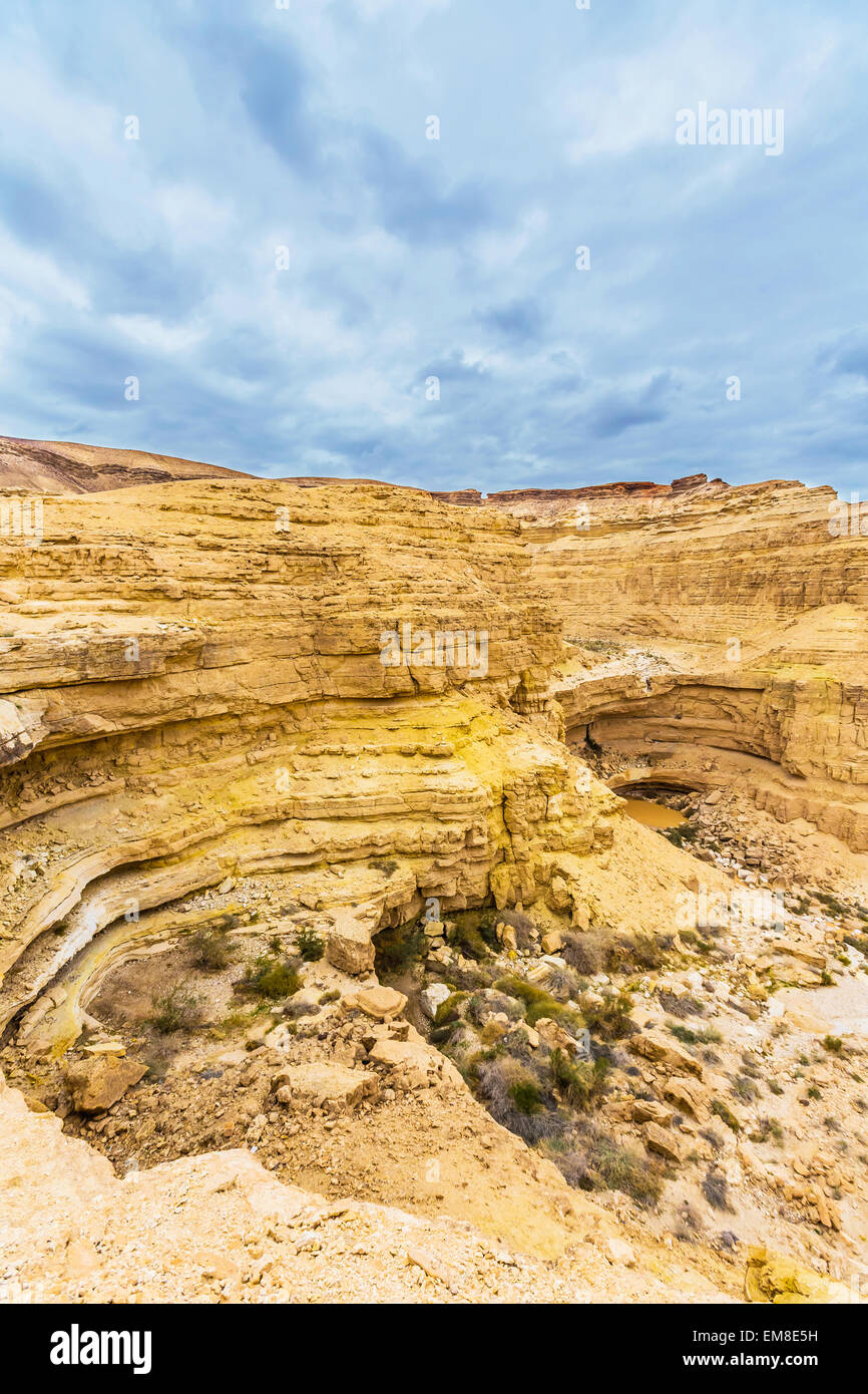 scenery gorge from a height in the desert Stock Photo - Alamy