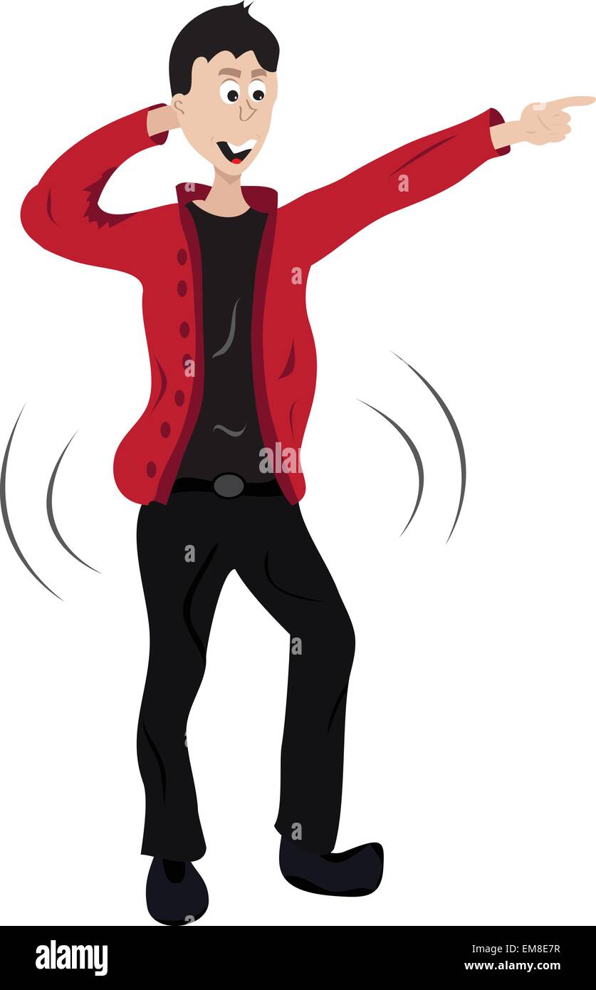 Man dancing Stock Vector Images - Alamy