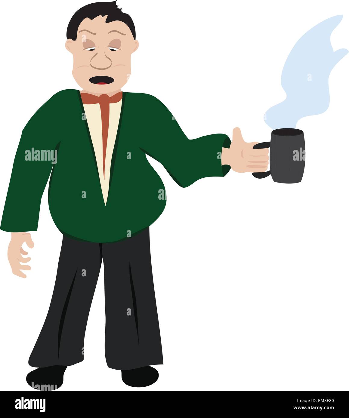 office worker with cup of coffee Stock Vector Image & Art - Alamy