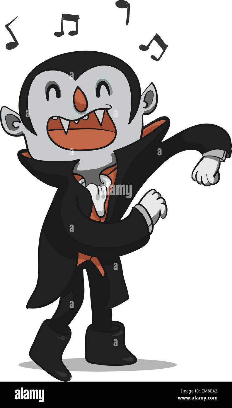 Cartoon happy vampire man hi-res stock photography and images - Alamy