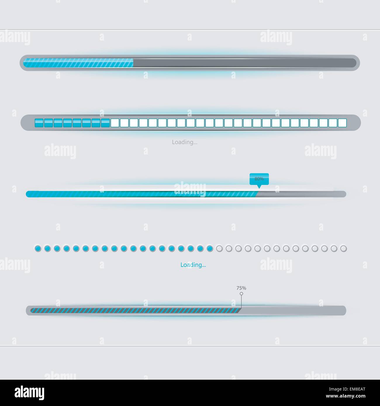 Indicator loading Stock Vector Images - Alamy