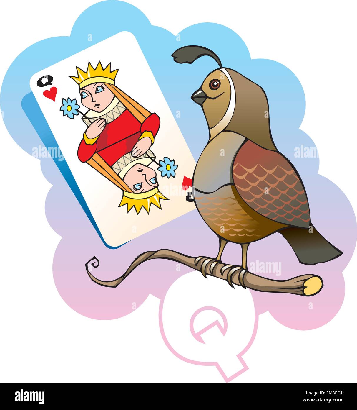 Cartoon letter q hi-res stock photography and images - Alamy