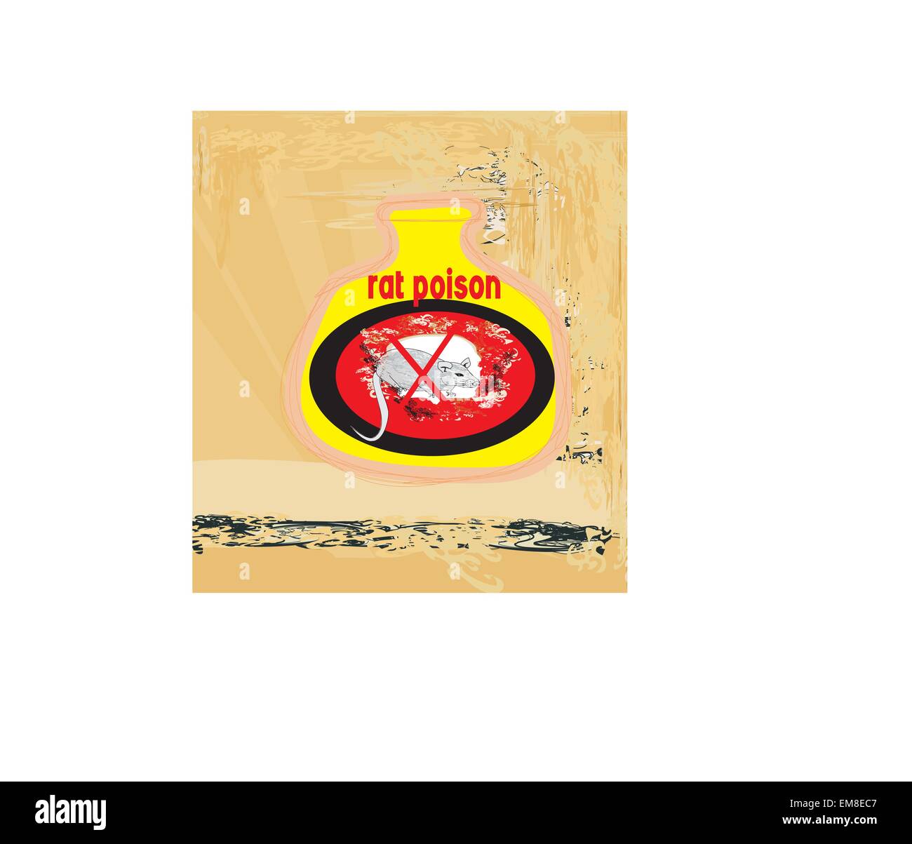 bottle of rat poison Stock Vector Image & Art - Alamy