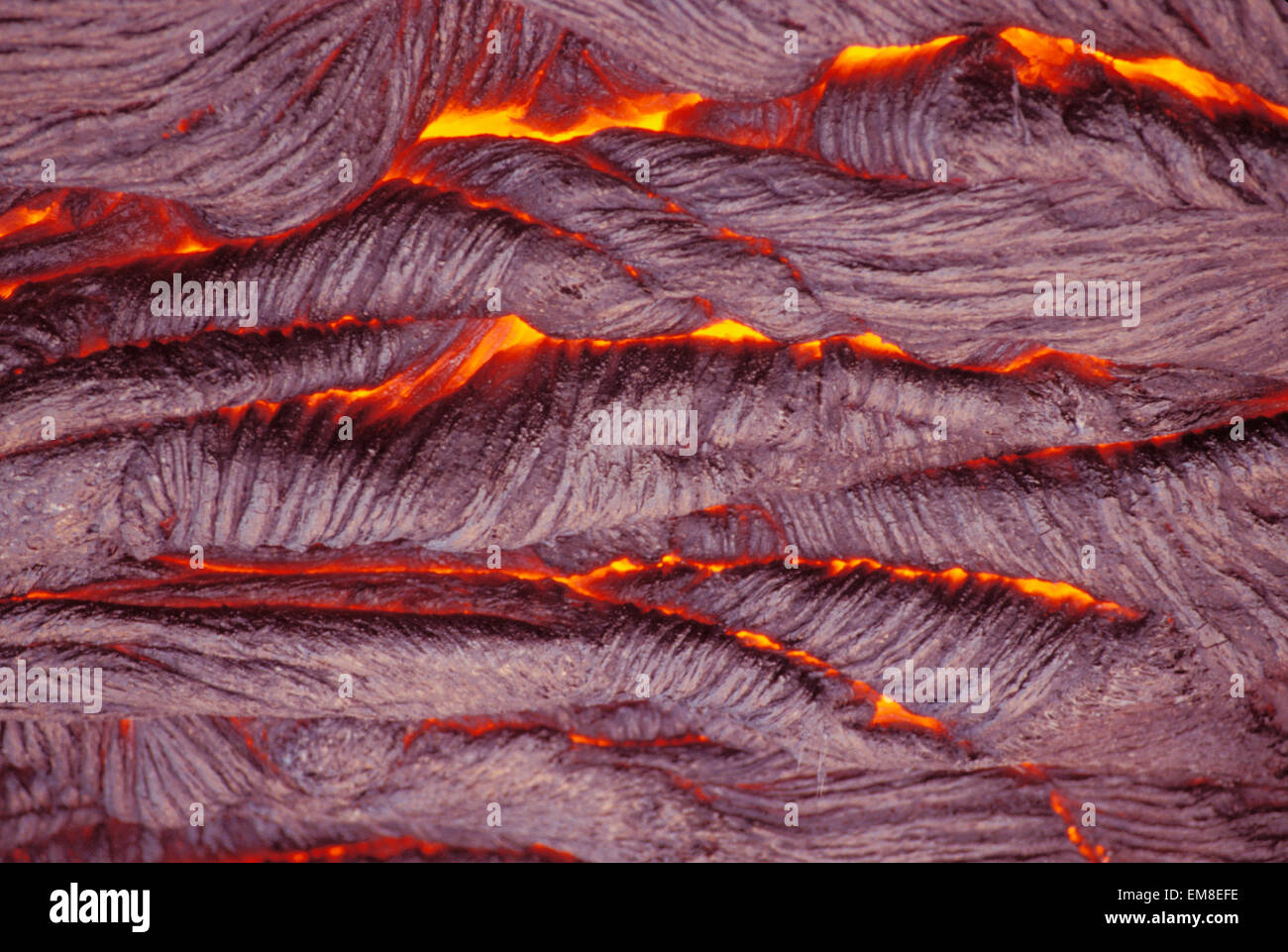 Hawaii, Big Island, Hawaii Volcanoes National Park, Pahoehoe Lava ...