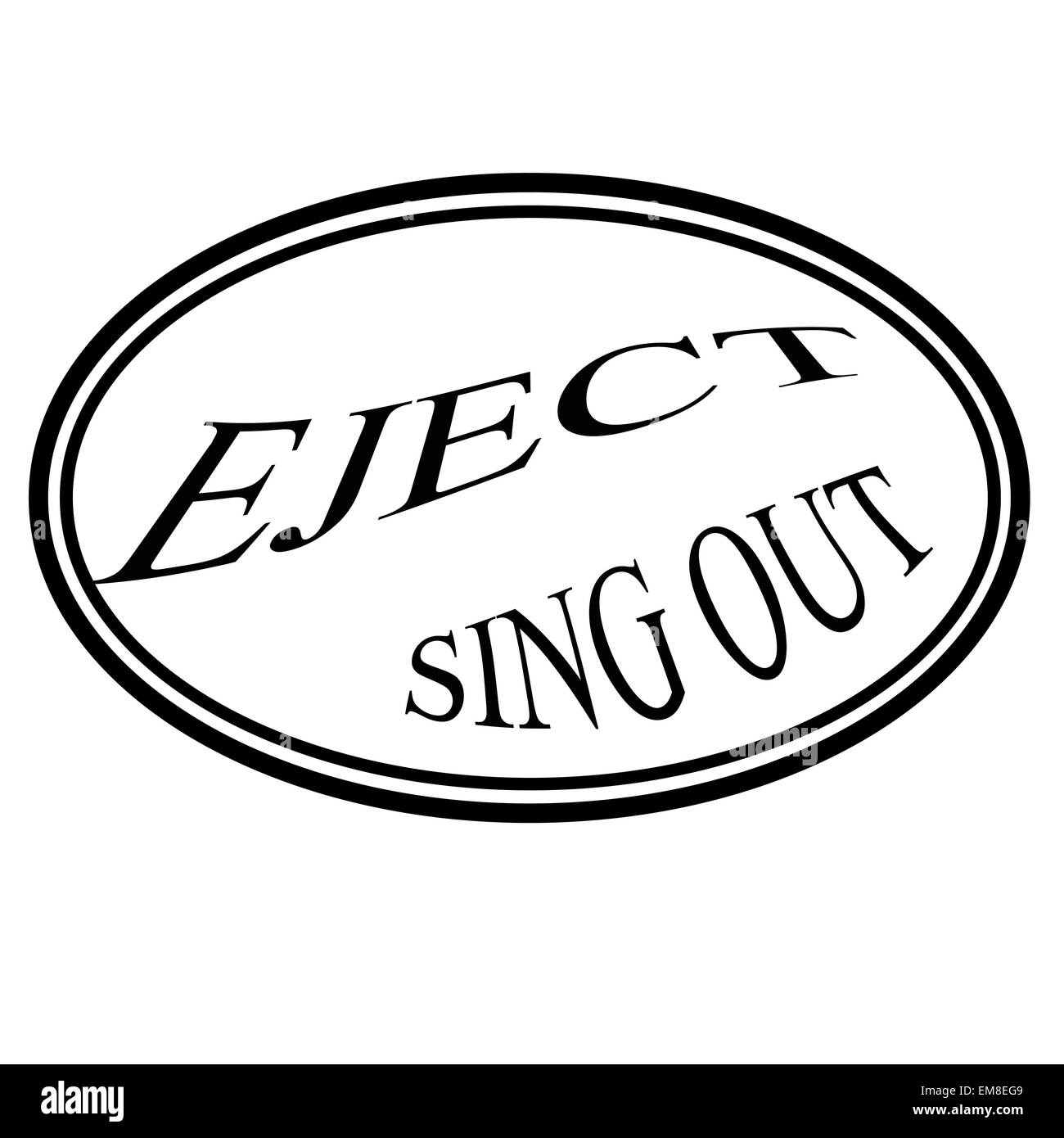Eject and sing out Stock Vector Image & Art - Alamy