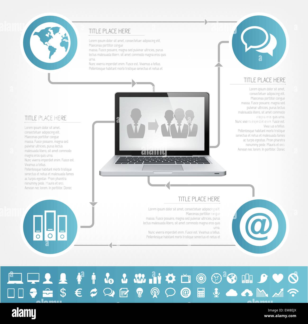IT Industry Infographic Elements Stock Vector Image & Art - Alamy