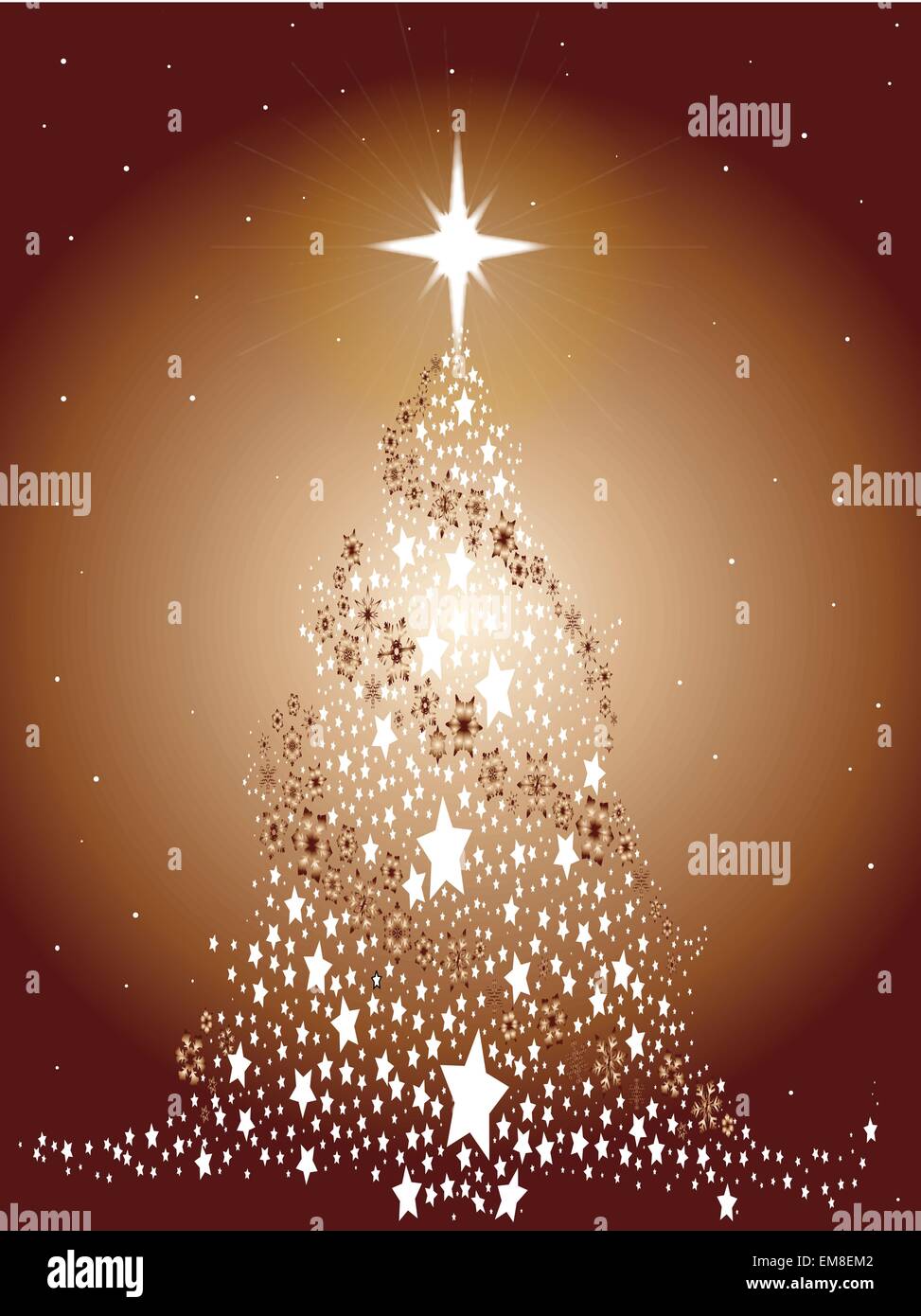 Metallic Christmas Tree Stock Vector Image & Art - Alamy
