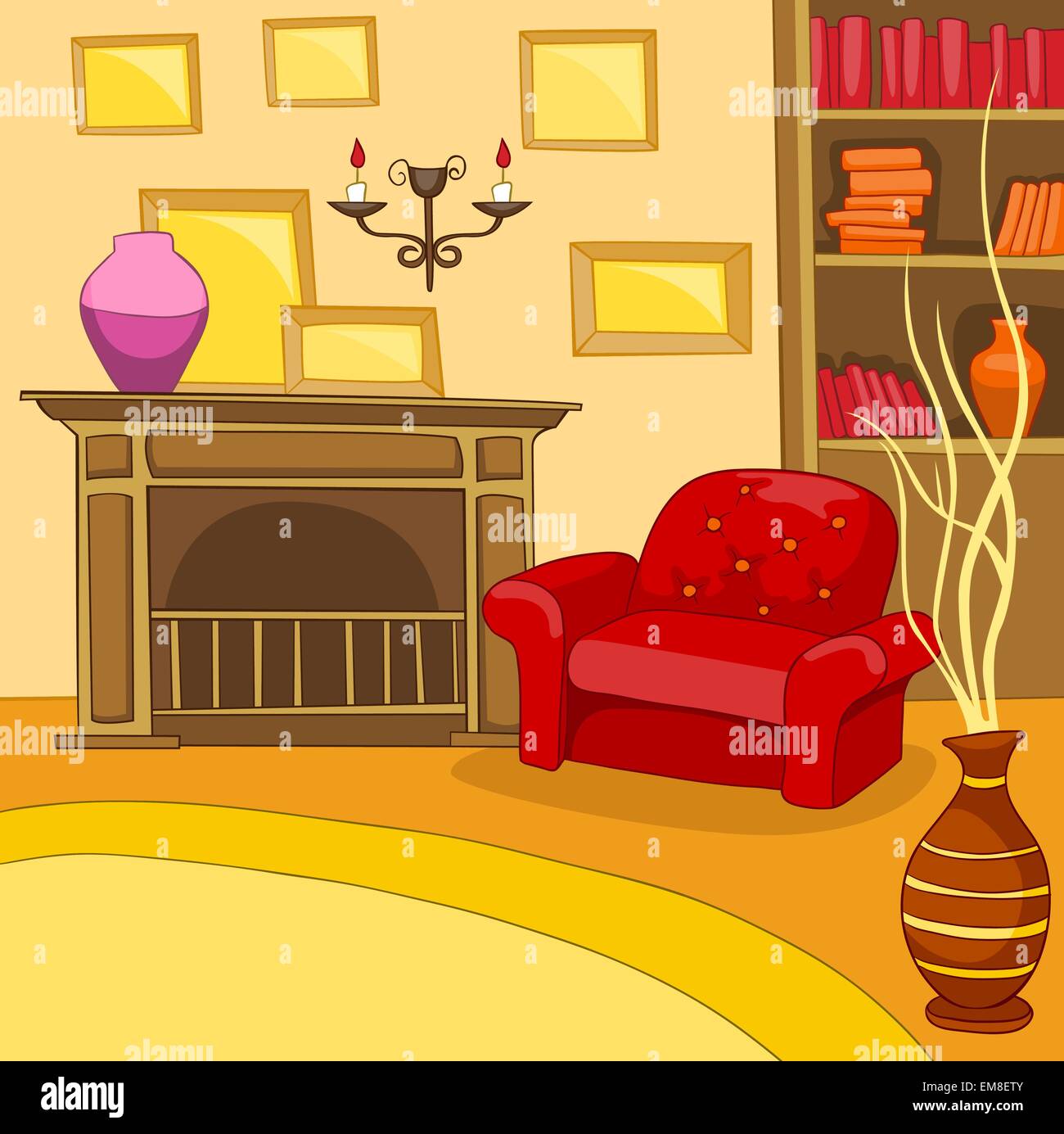 Den room Stock Vector Images - Alamy