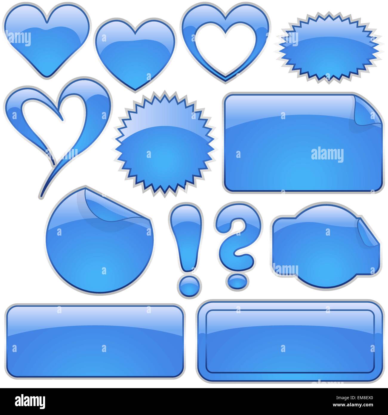 Blue circle shapes hi-res stock photography and images - Alamy