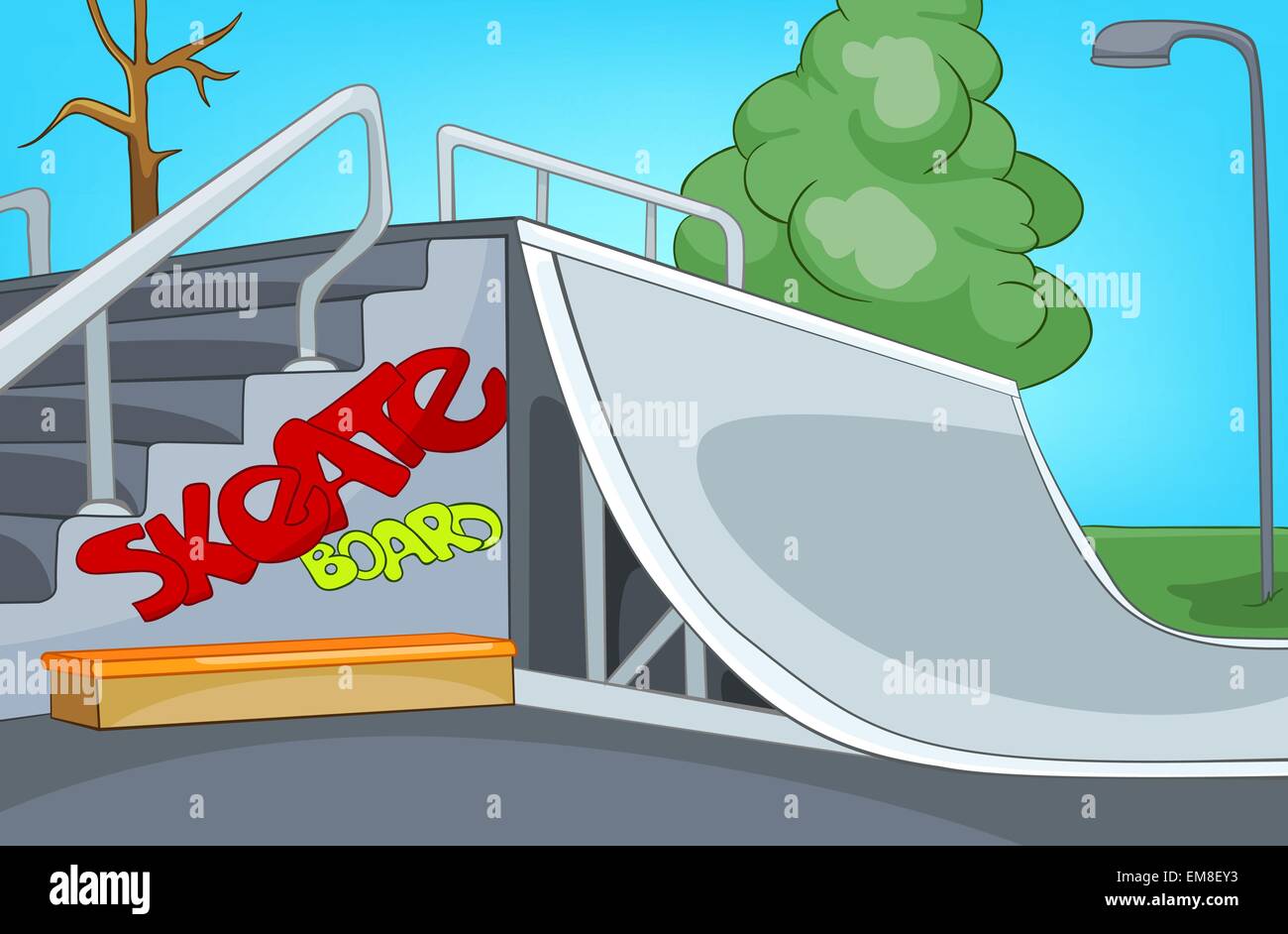 Concrete skate Stock Vector Images - Alamy