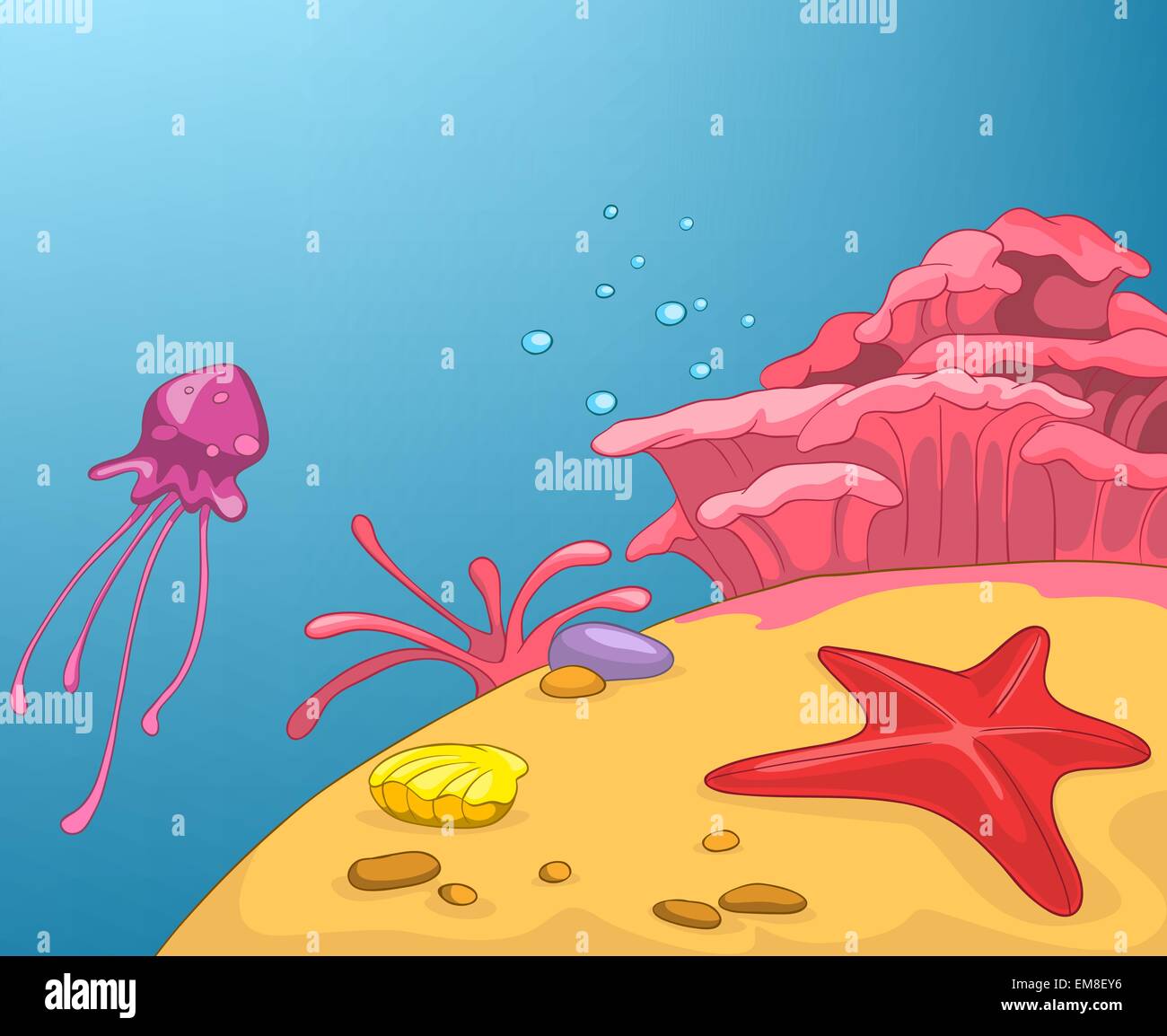 Cartoon seascape hi-res stock photography and images - Alamy
