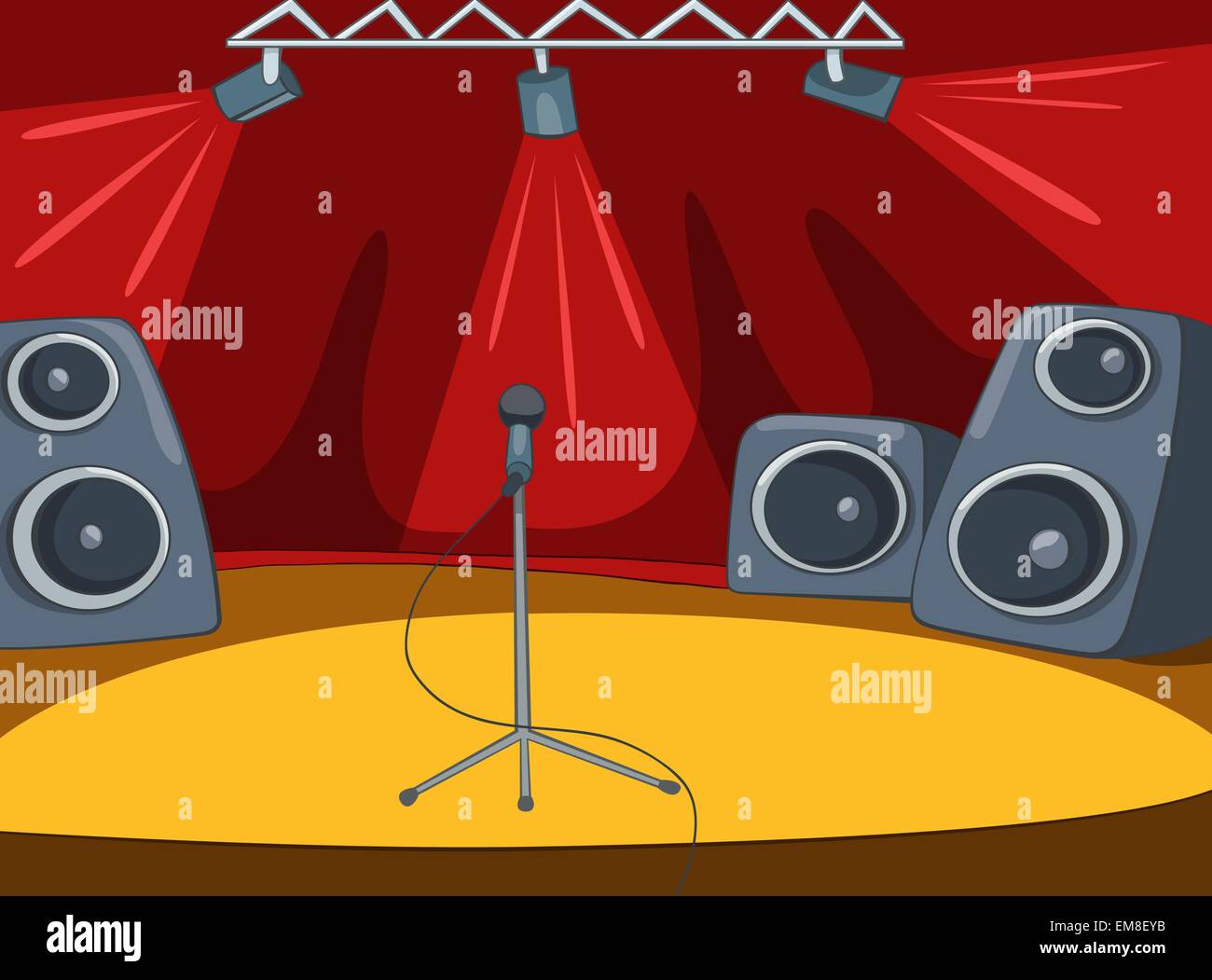 Back stage Stock Vector Images - Alamy