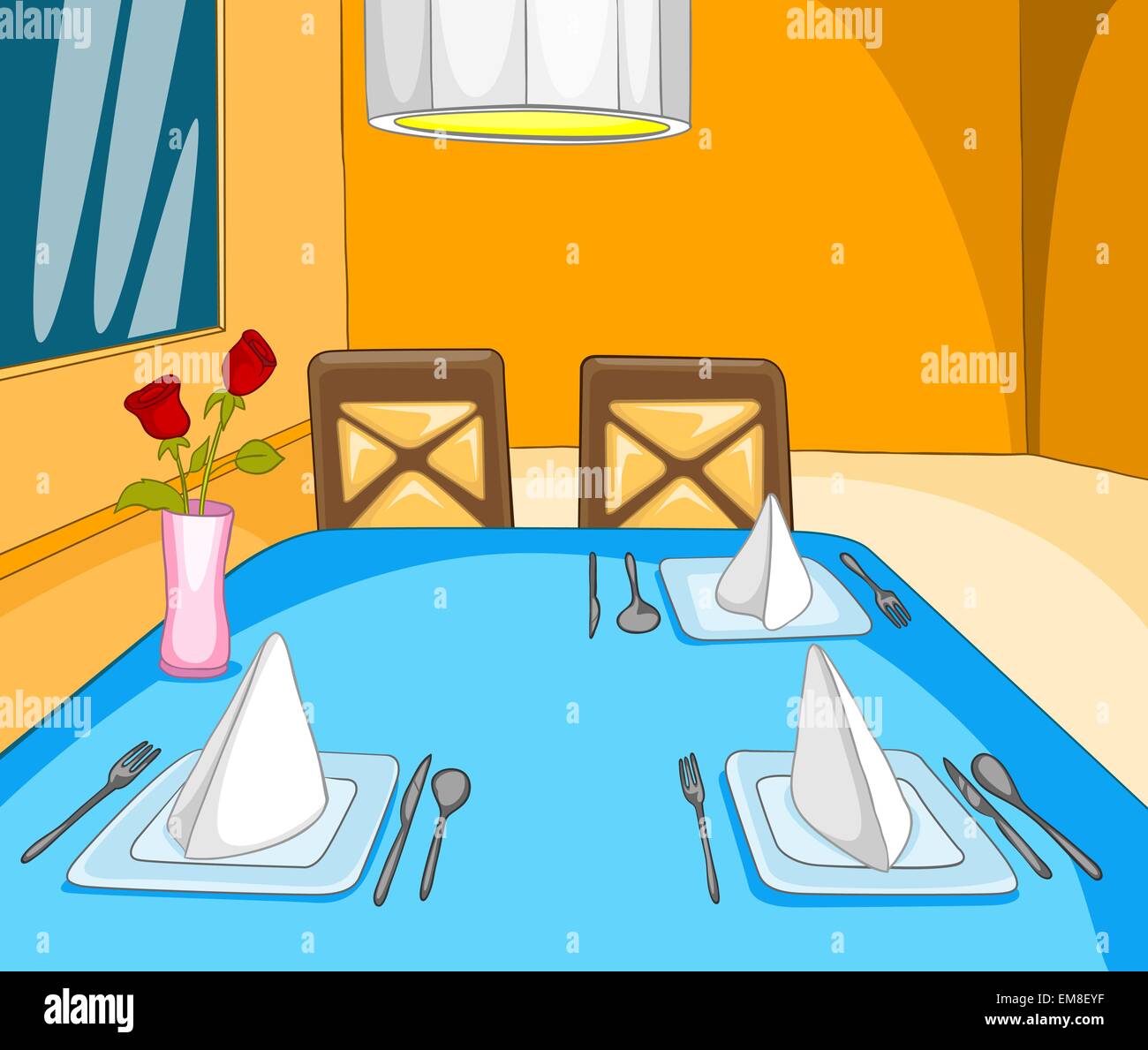 Dining hall Stock Vector Images - Alamy