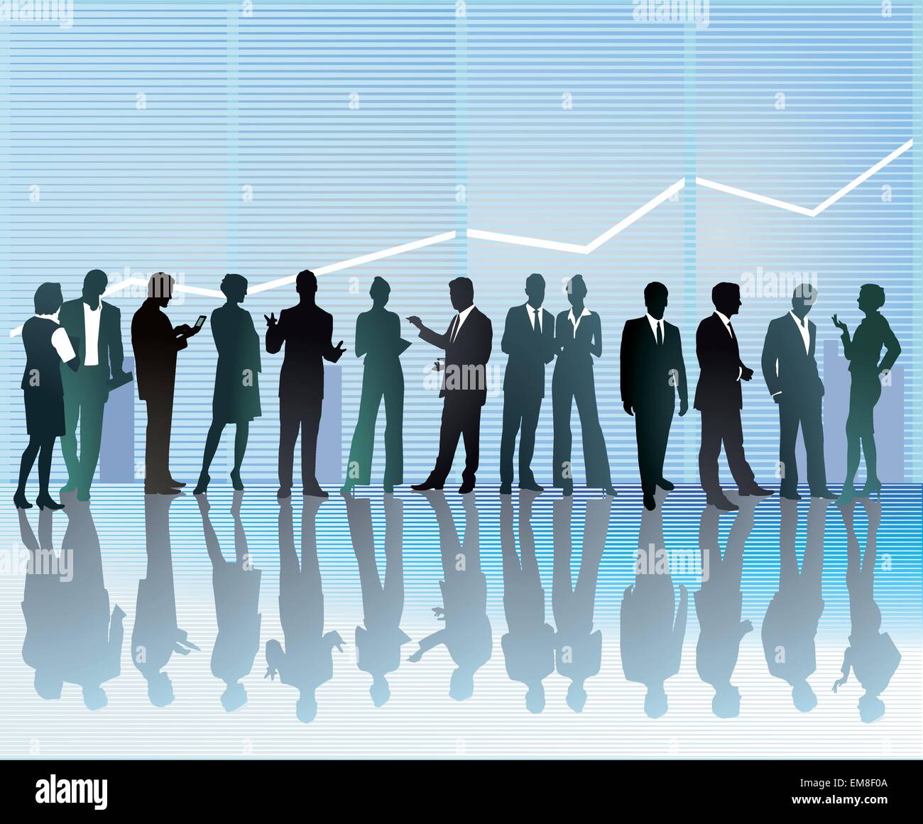 Business meeting center Stock Vector Images - Alamy