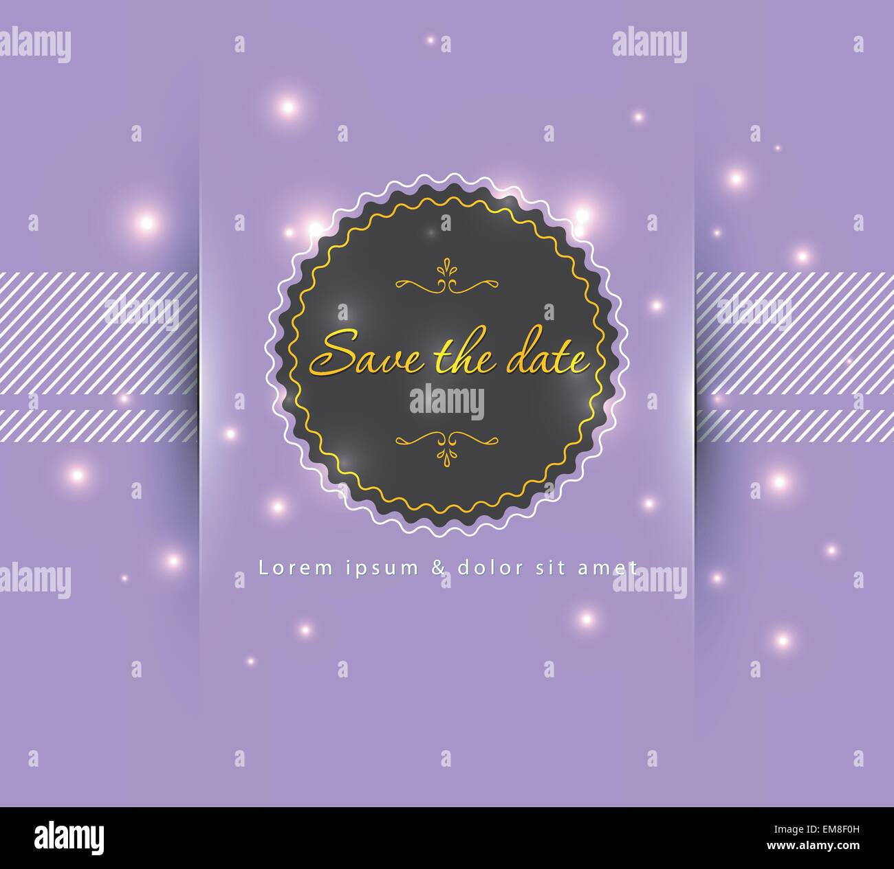 Save the date border Stock Vector Images - Alamy