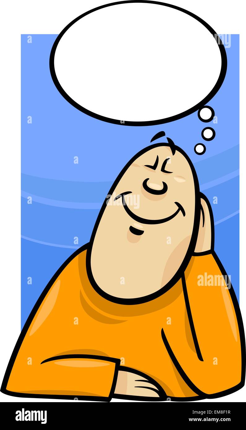 dreamer concept cartoon illustration Stock Vector Image & Art - Alamy