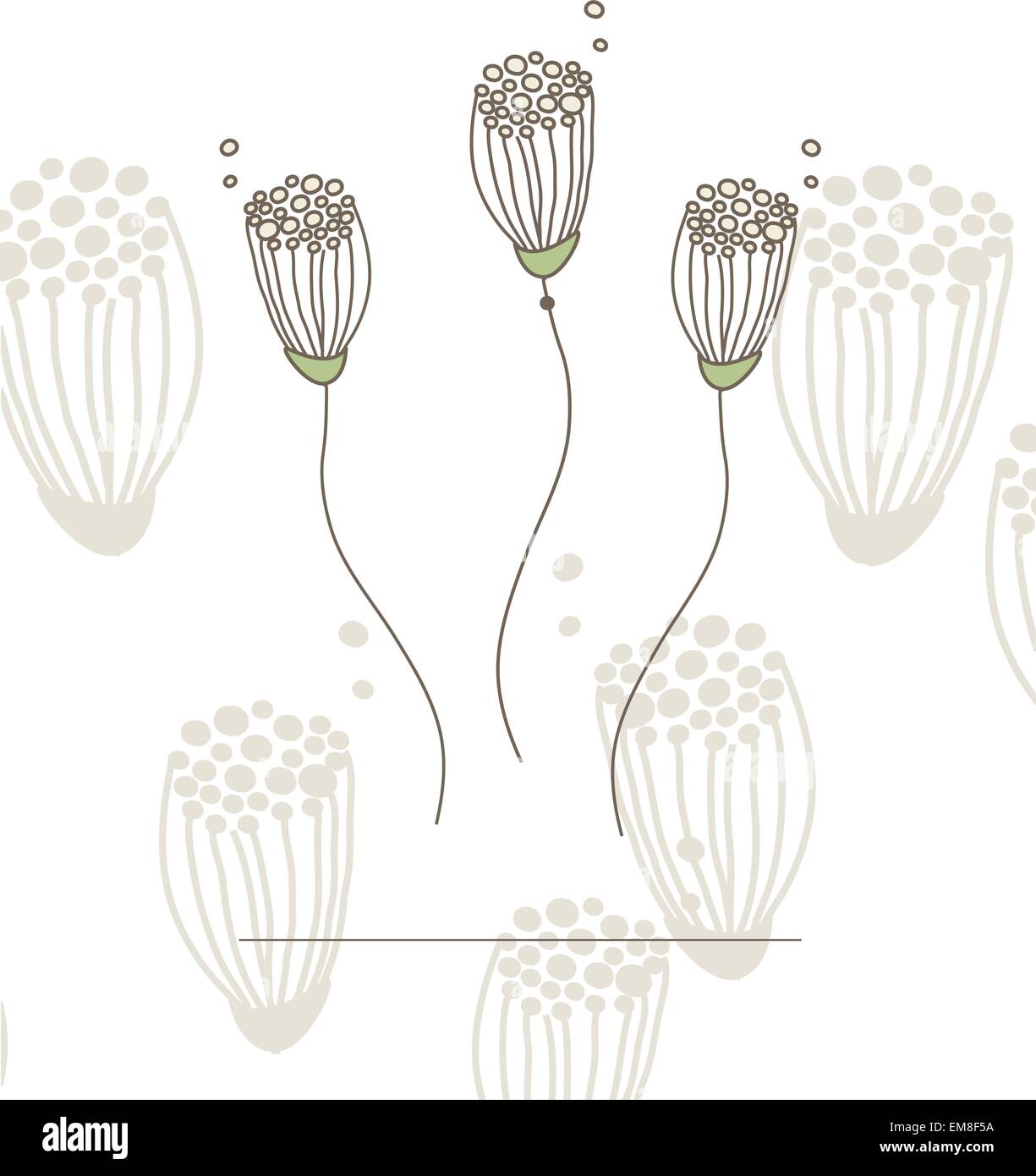 Hand drawn flowers hi-res stock photography and images - Alamy