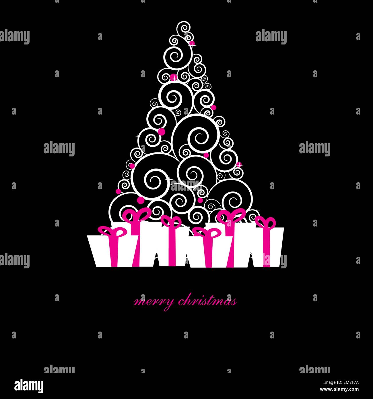 Happy holiday christmas elements Stock Vector Images - Alamy