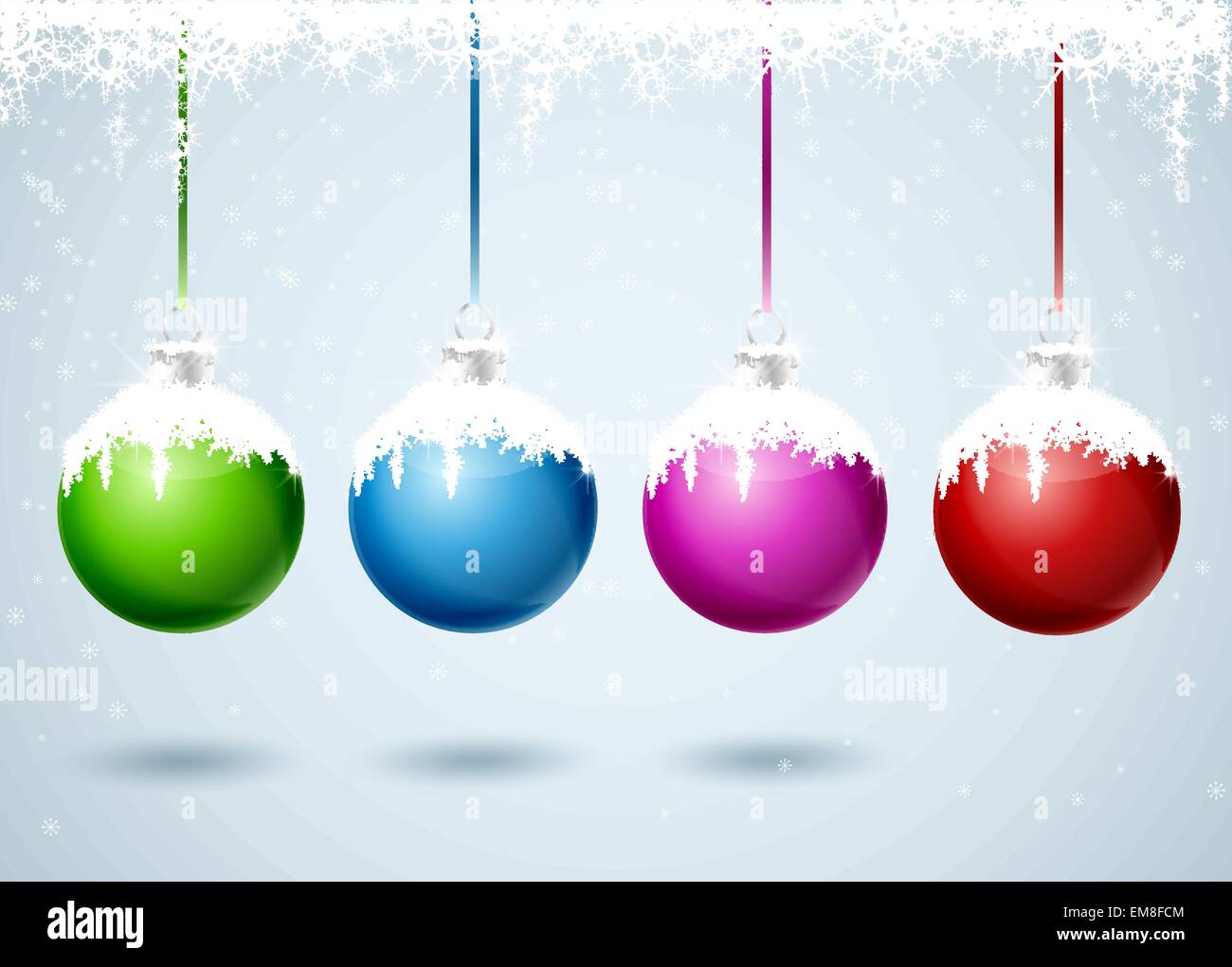 Set beautiful balls christmas hi-res stock photography and images - Alamy