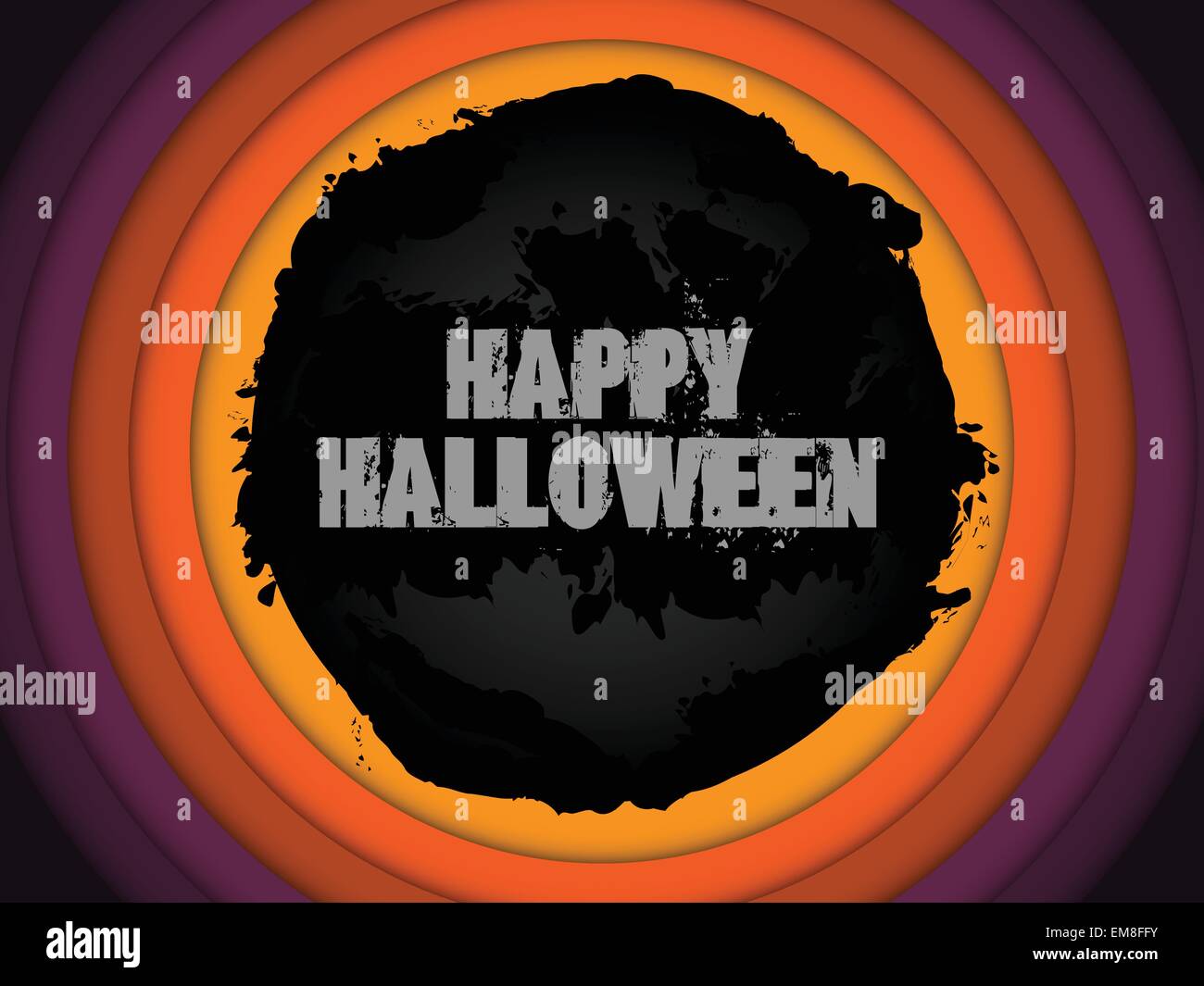 Vector - Halloween Background Circle Grunge Vector Stock Vector Image ...