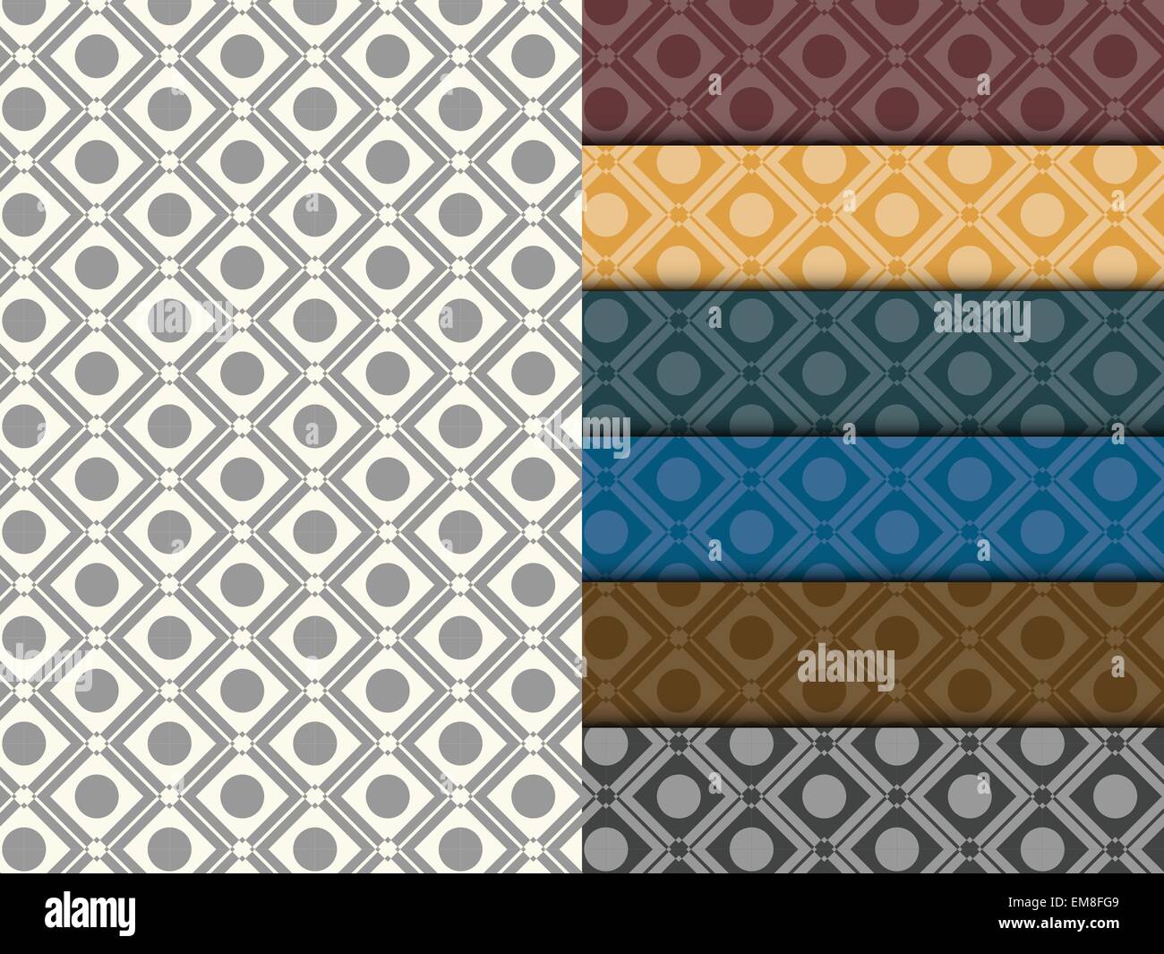 Seamless circle pattern hi-res stock photography and images - Alamy