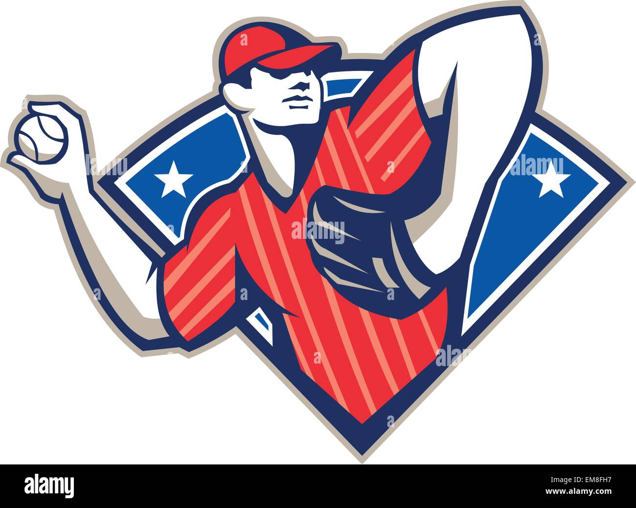 Baseball all stars Stock Vector Images - Alamy